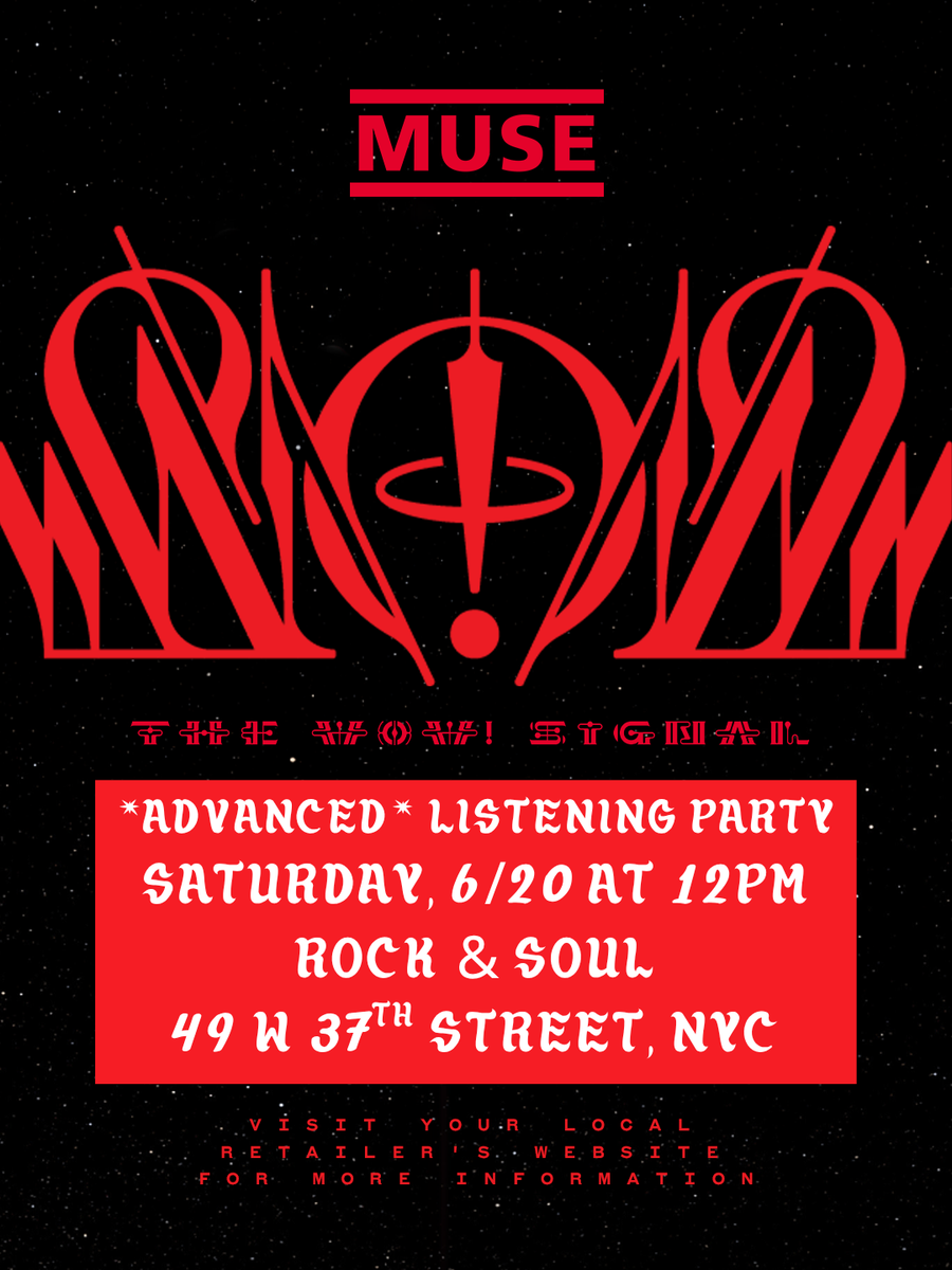 MUSE Advanced Listening Party — Rock and Soul DJ Equipment and Records