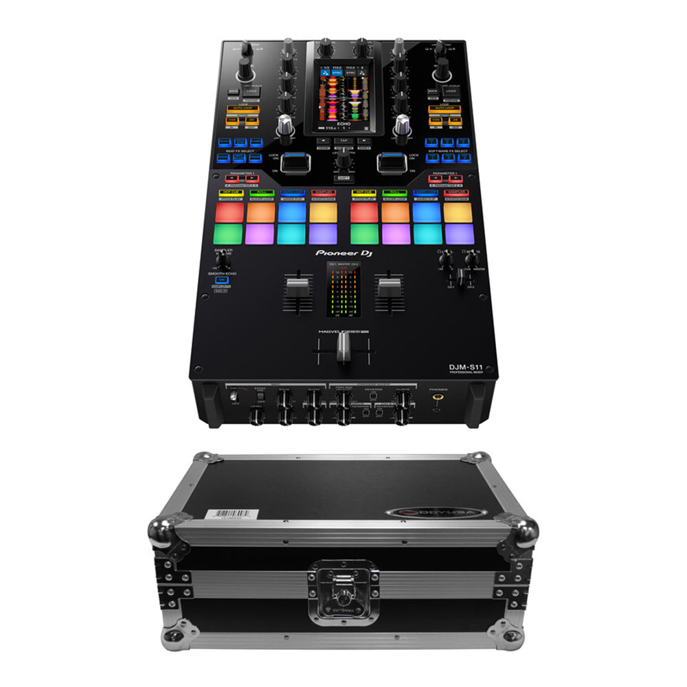 Pioneer DJ DJM-S11 + Odyssey FZ10MIXXD Flight Zone Series Universal 10 ...