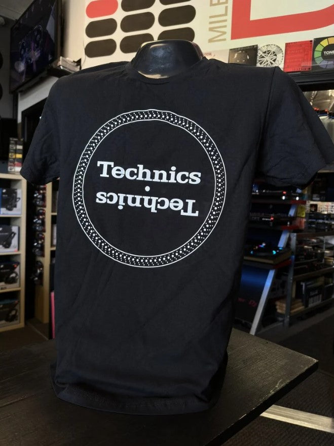 Technics Platter T-Shirt: White on Black — Rock and Soul DJ Equipment ...