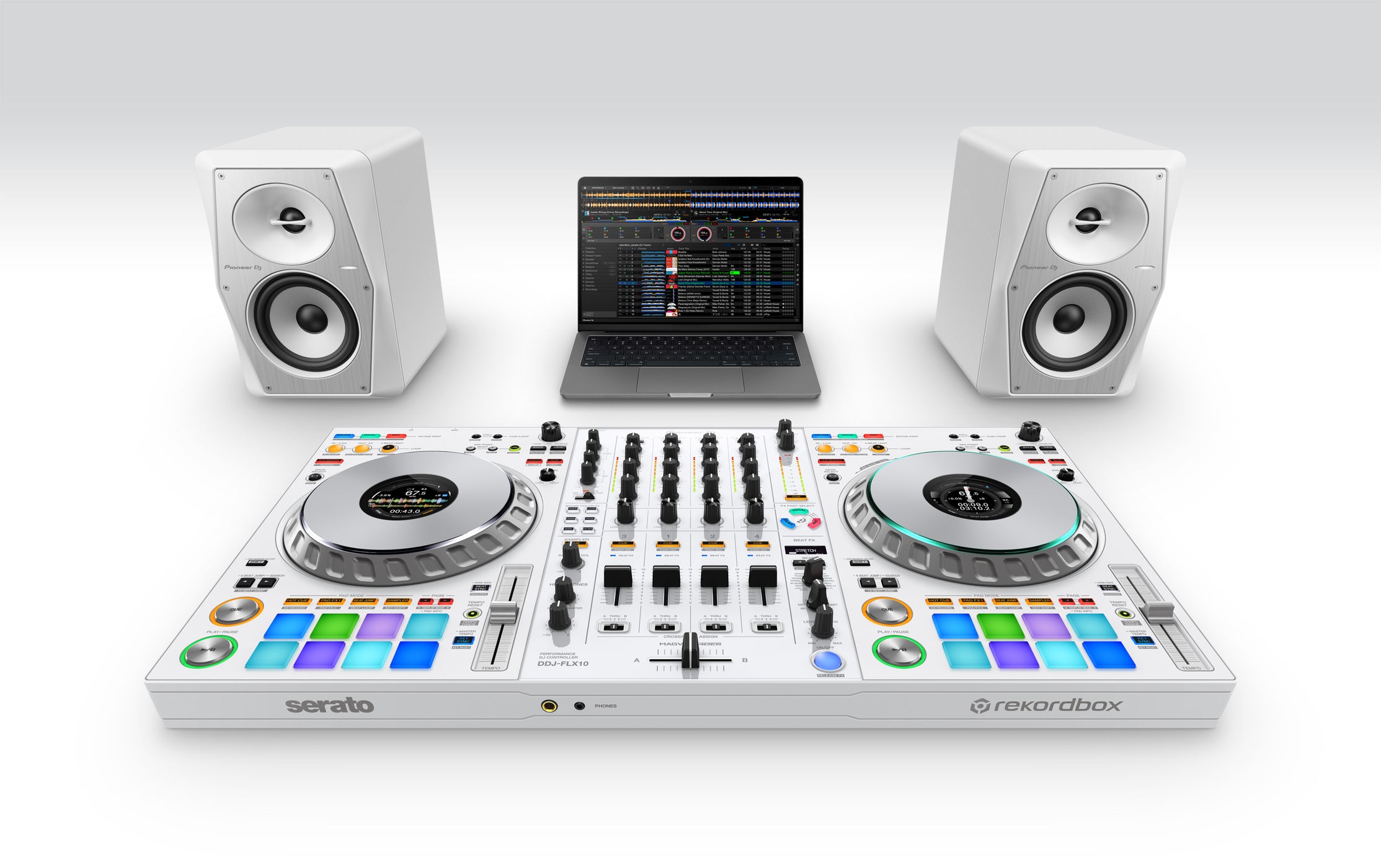 Pioneer DJ DDJ-FLX10-W Limited Edition - 4-channel DJ controller + Ody ...