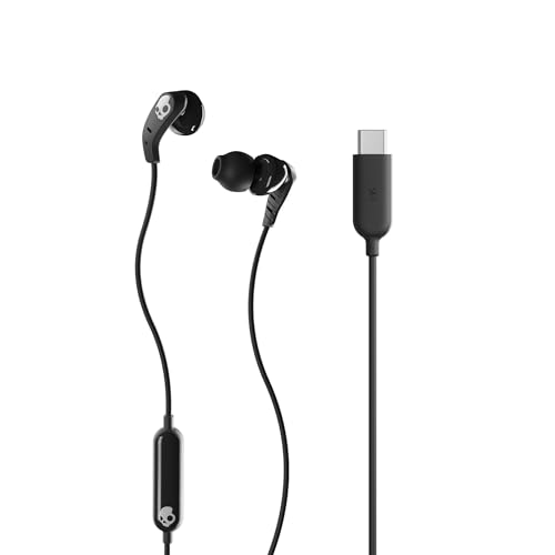 Skullcandy Set USB-C In-Ear Wired Earbuds with Microphone - True Black ...