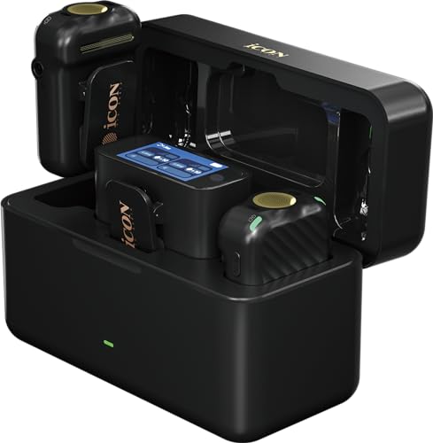 iCON Pro Audio AirMic Pro (2 TX + 1 RX + Charging Case) Wireless Laval ...