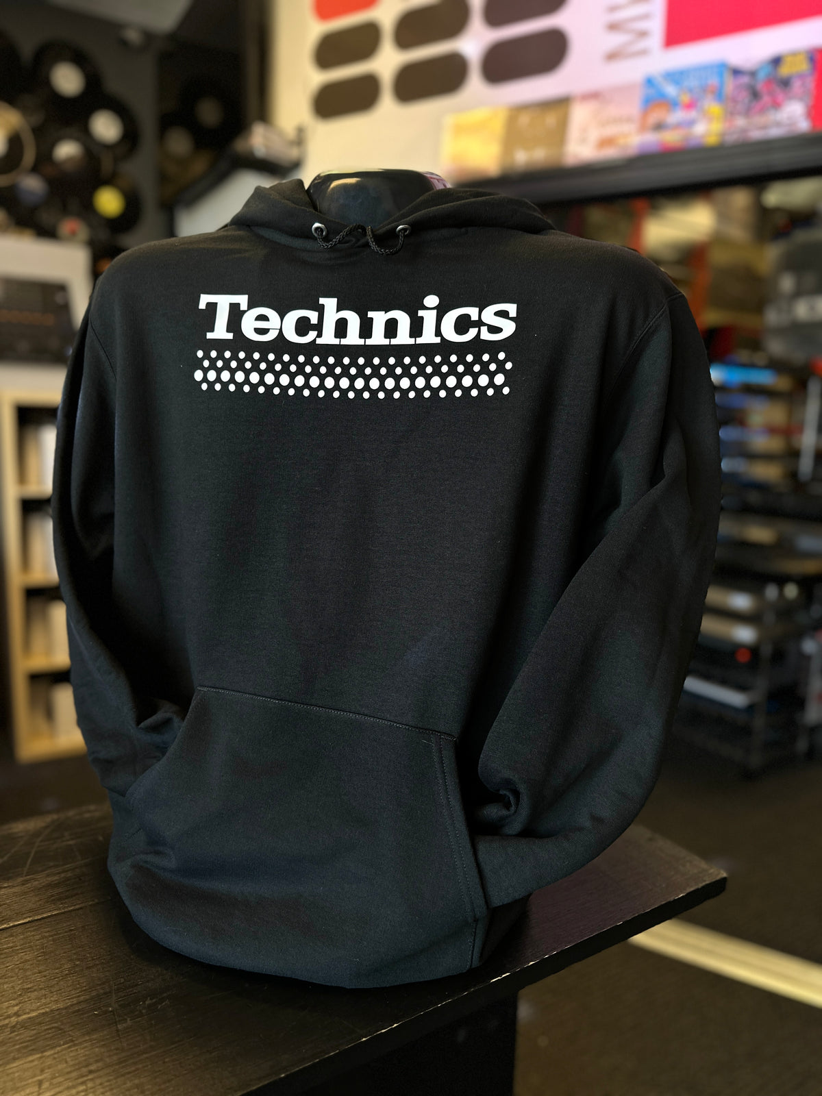 Technics Hoodie (White Print) — Rock and Soul DJ Equipment and Records