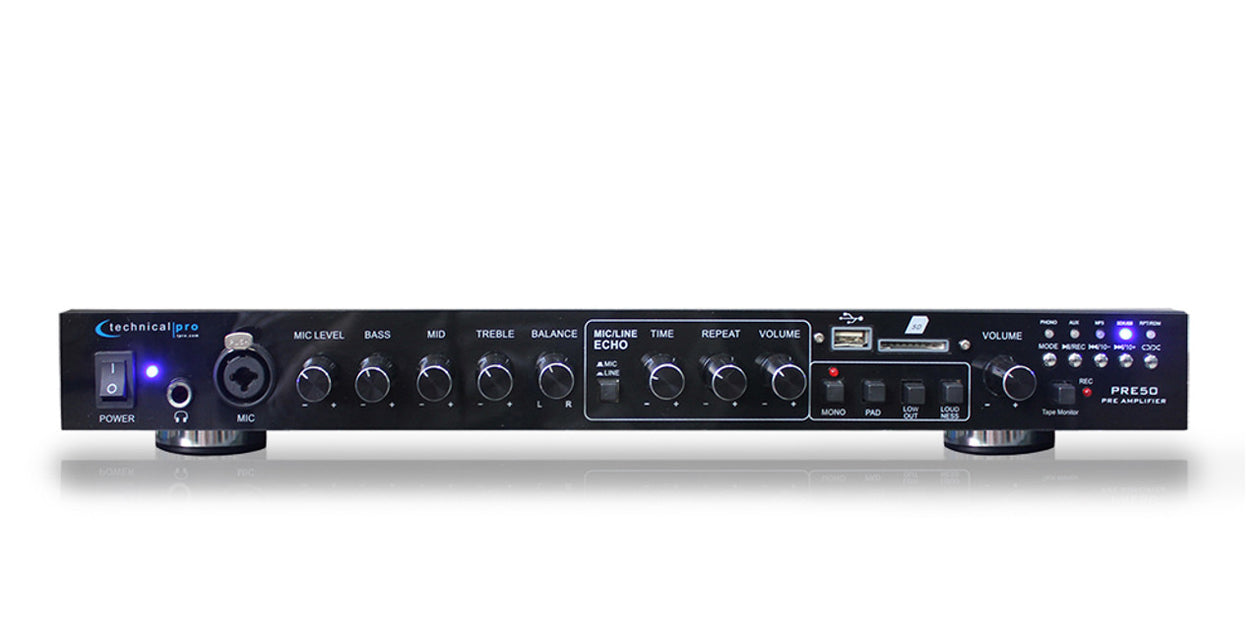 Technical Pro PRE50 2CH Pre Amplifier — Rock and Soul DJ Equipment and ...